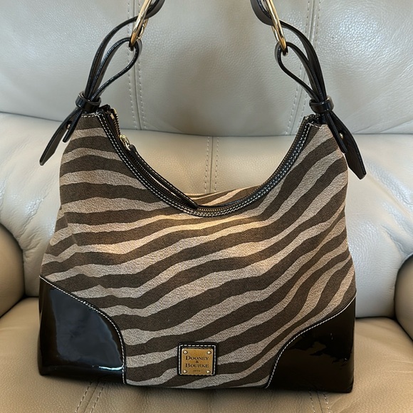 Dooney & Bourke | Bags | Dooney Bourke Tiger Animal Print Hobo Euc ...